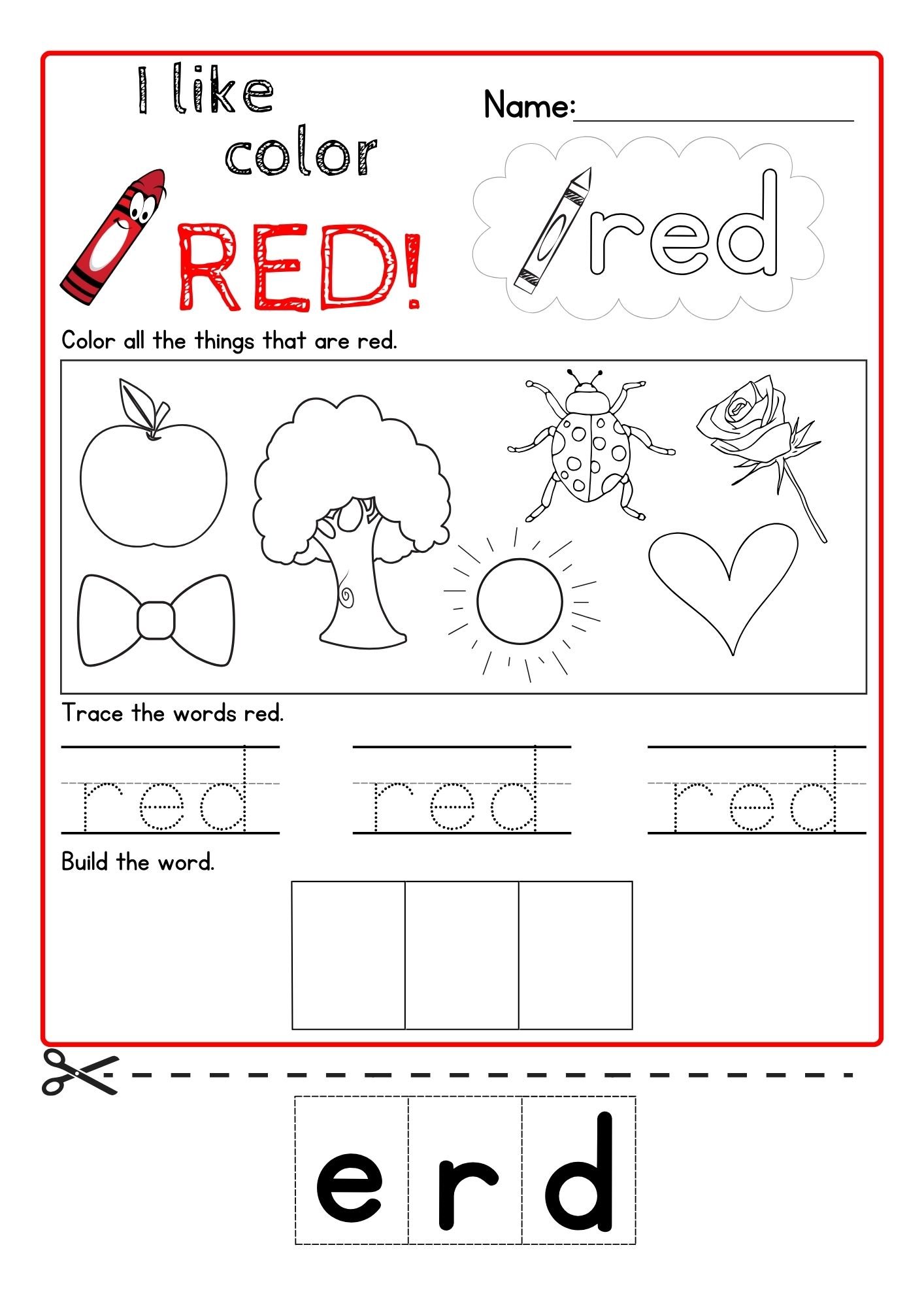 Fun and Easy Colors Worksheet for Kids—Boost Vocabulary and Learning ...