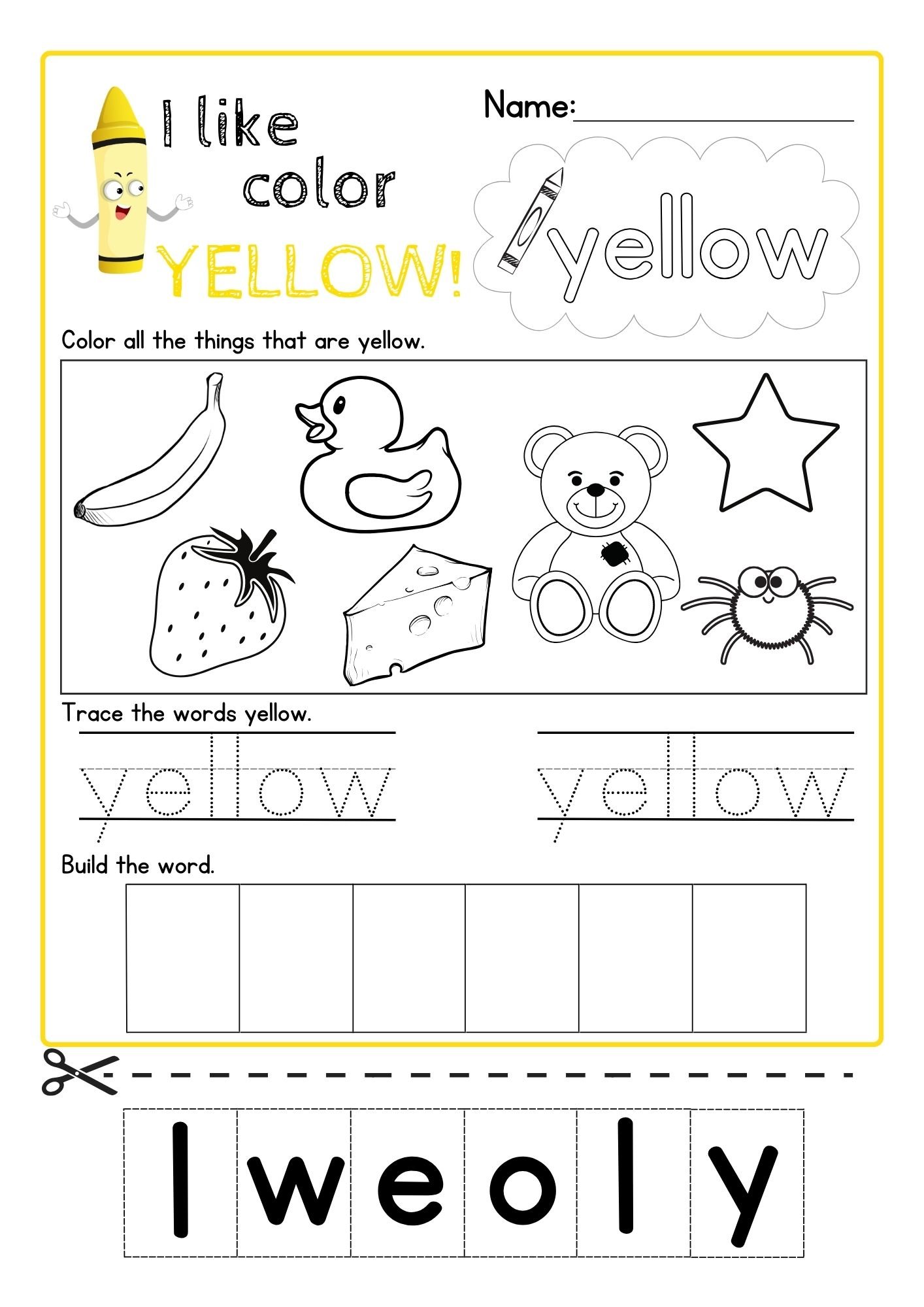 Fun and Easy Colors Worksheet for Kids—Boost Vocabulary and Learning ...